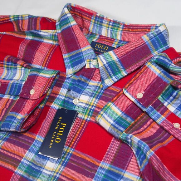 Polo Ralph Lauren | Shirts | Nwt Polo Ralph Lauren Flannel Shirt Mens 4xb Performance Plaid ...